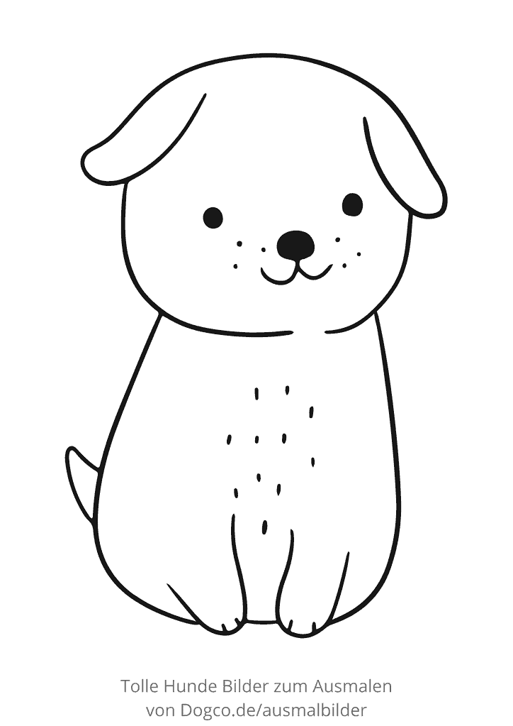 Hund Ausmalbild: Tolle Hunde Bilder zum Ausmalen (Gratis)