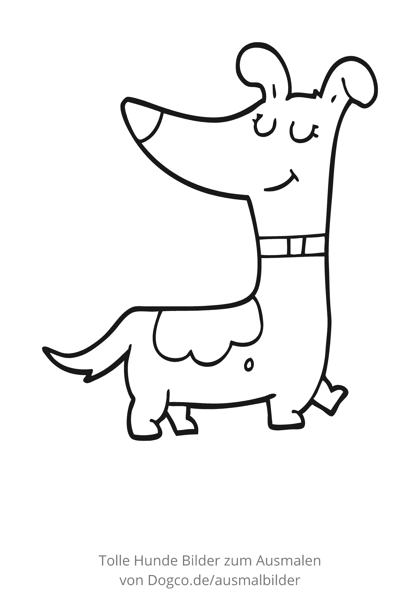 Hund Ausmalbild: Tolle Hunde Bilder zum Ausmalen (Gratis)